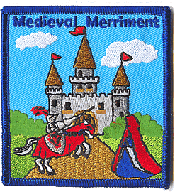 Medieval Merriment Patch-mettalic threads